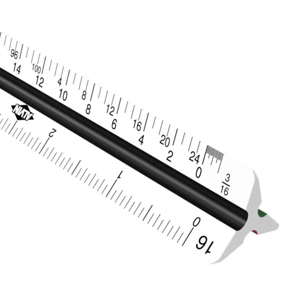 Alvin 240P Drafting 12" Color-Coded Architectural Scale - Kuker-Ranken ...